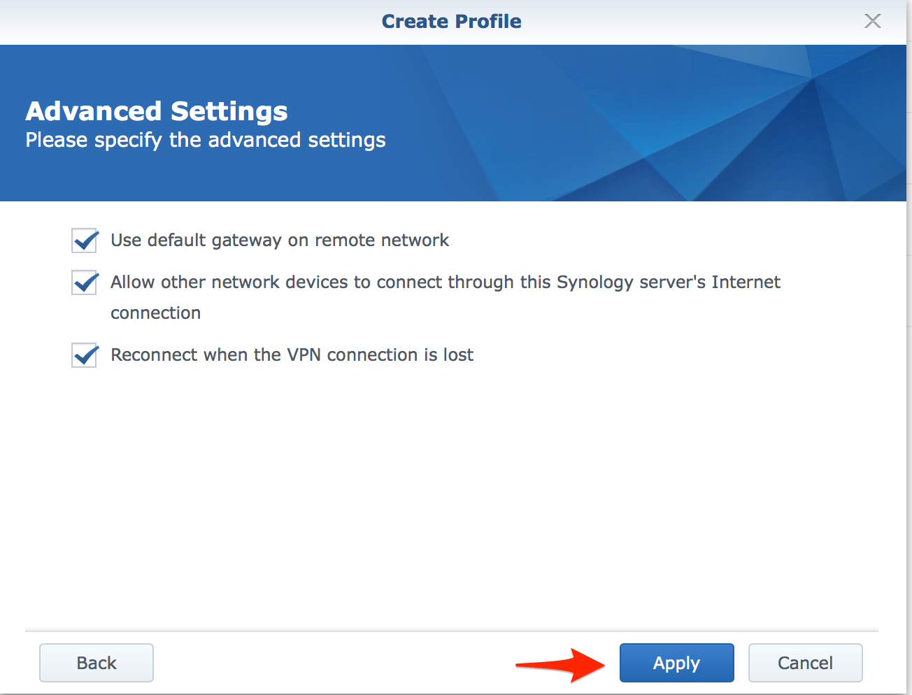 How to setup OpenVPN on the Synology NAS (Newer builds) DSM 6 and above - Knowledgebase - TorGuard